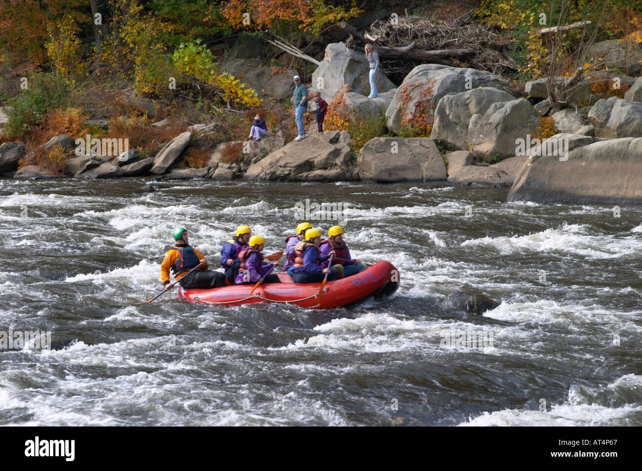 Rafting in the Youngiogheny River in Ohiopyle State Park in ...