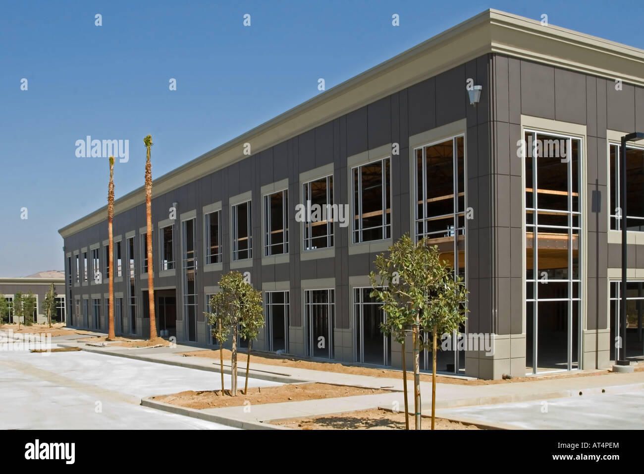 A new building under construction and its architectural details Stock ...