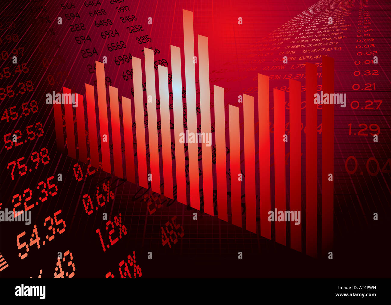 Business inspired financial background with graph and copy space Stock ...