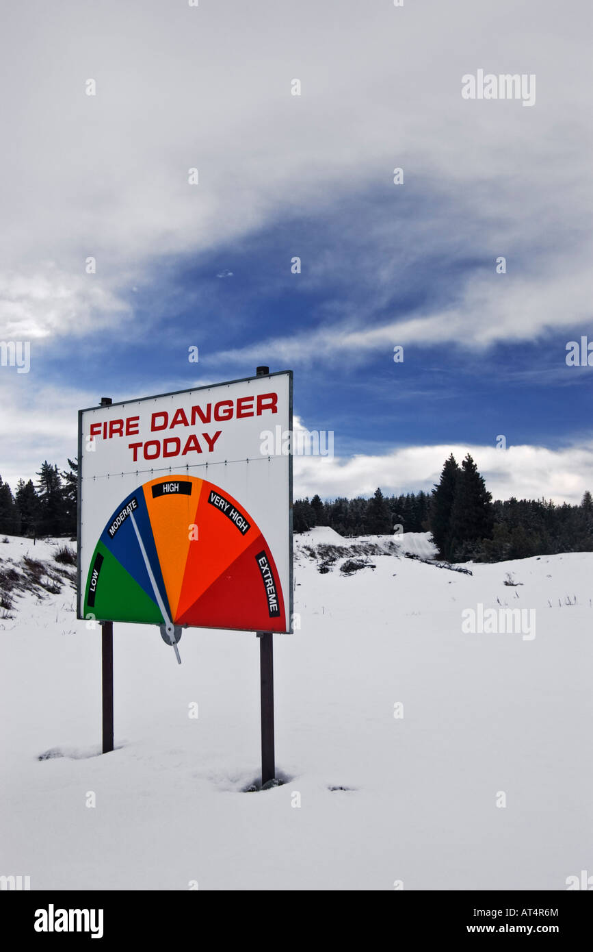 Fire risk sign new zealand hi-res stock photography and images - Alamy