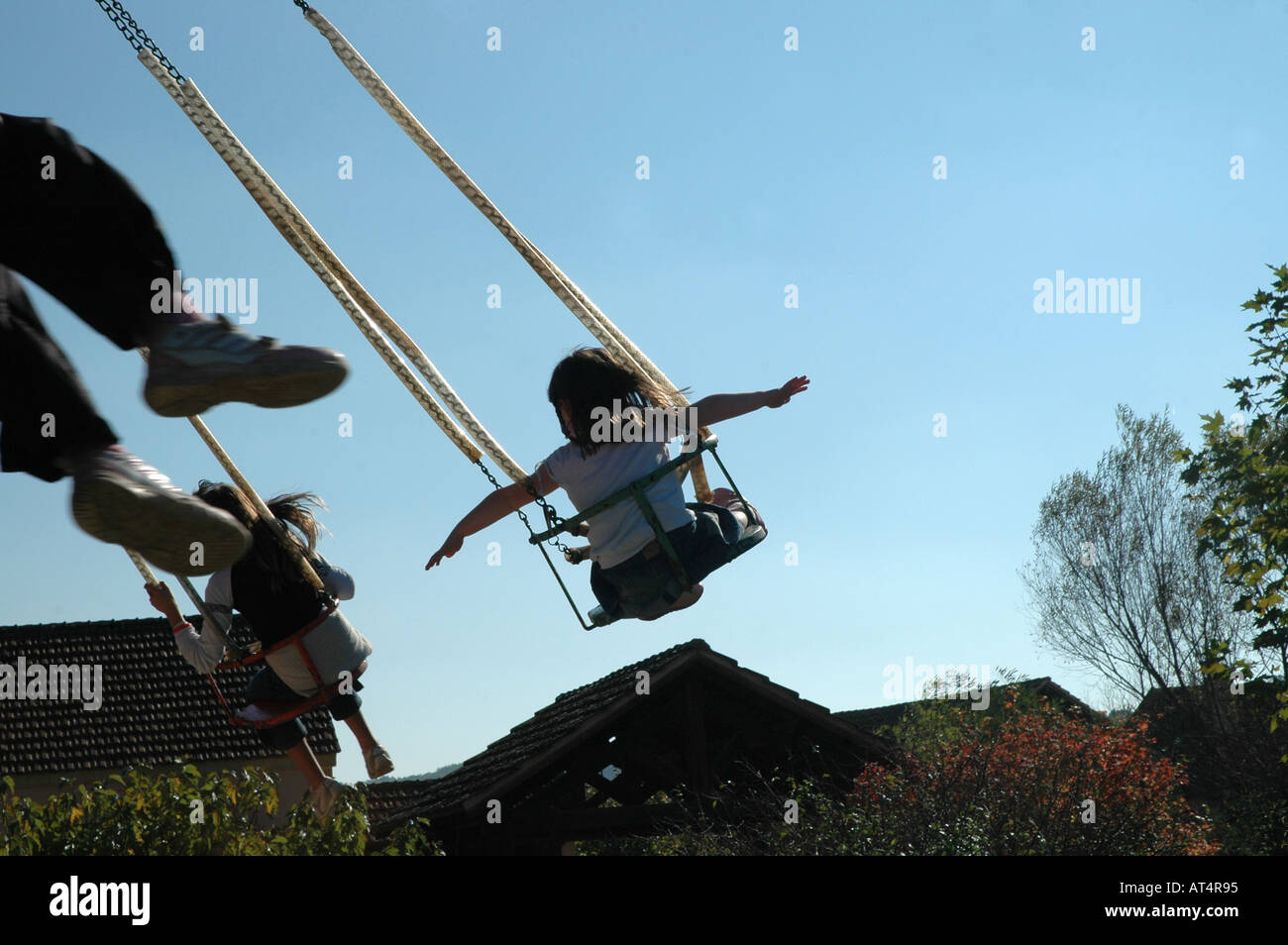 Swinging chairs hi-res stock photography and images - Alamy