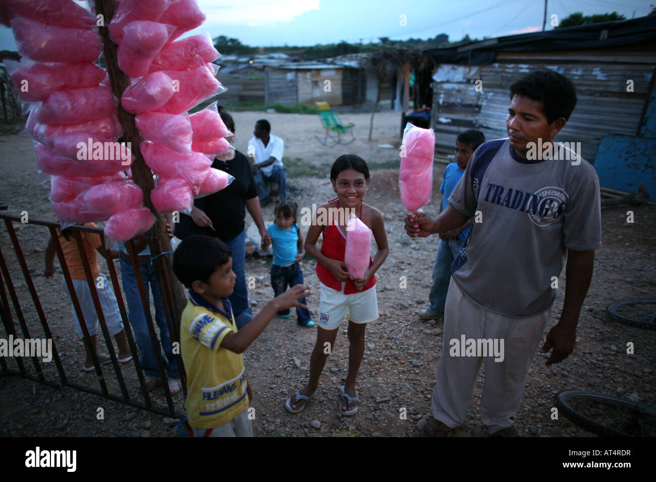 Man is selling candy floss Stock Photo - Alamy