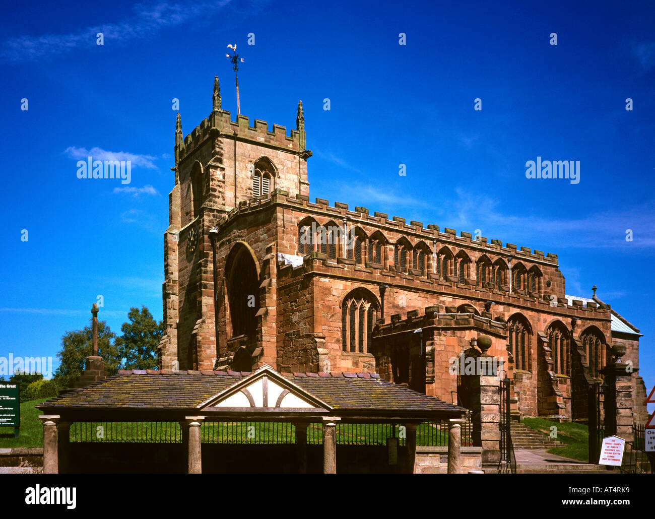 UK Cheshire Audlem St James Parish Church Stock Photo - Alamy