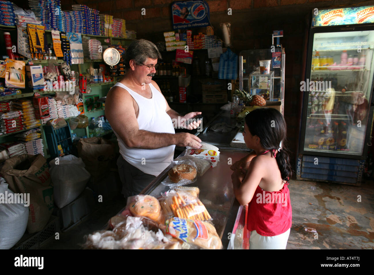 Local shops and market in Colombia Stock Photo - Alamy