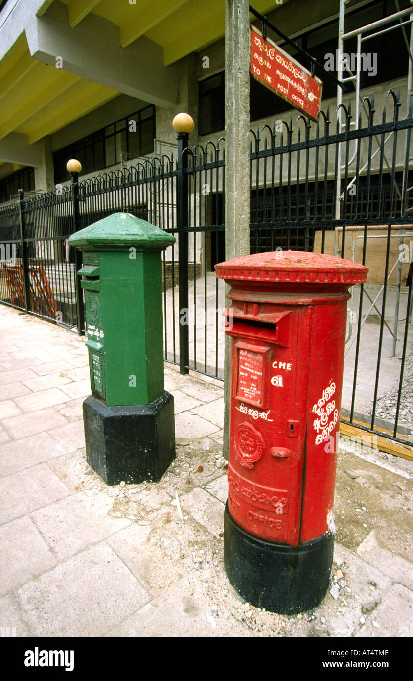 Red indian post letter box hi-res stock photography and images - Alamy