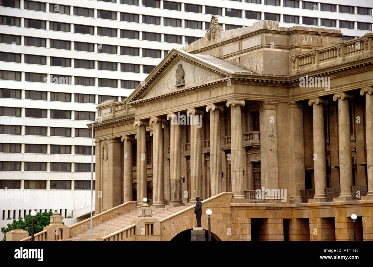 Sri Lanka Colombo Secretariat building dwarfed by modern building Fort ...