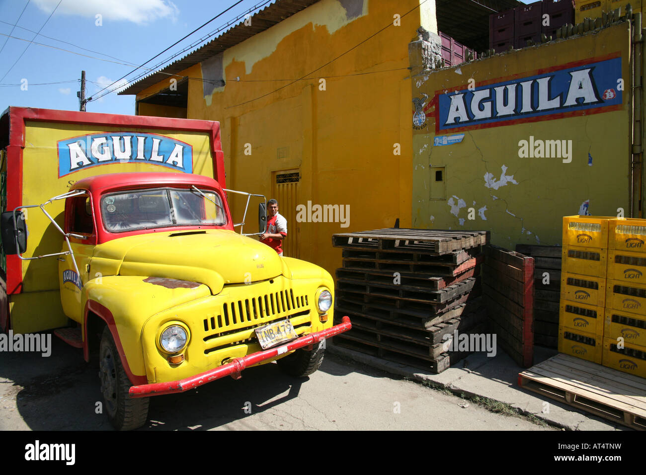 Aquila beer is one of Colombians leading beer companies Stock Photo - Alamy