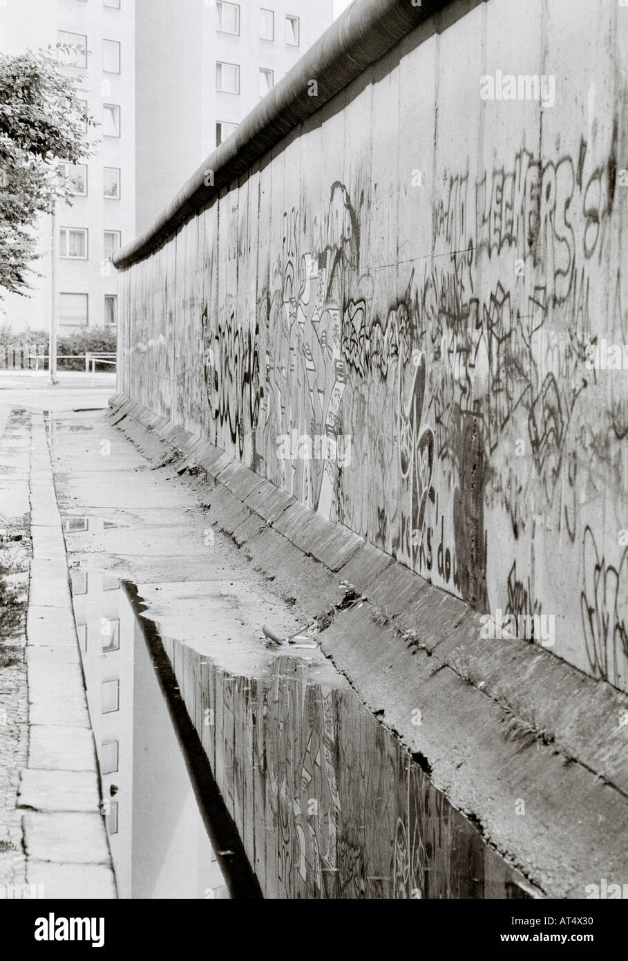 European History. The historical Berlin Wall in West Berlin in Germany ...