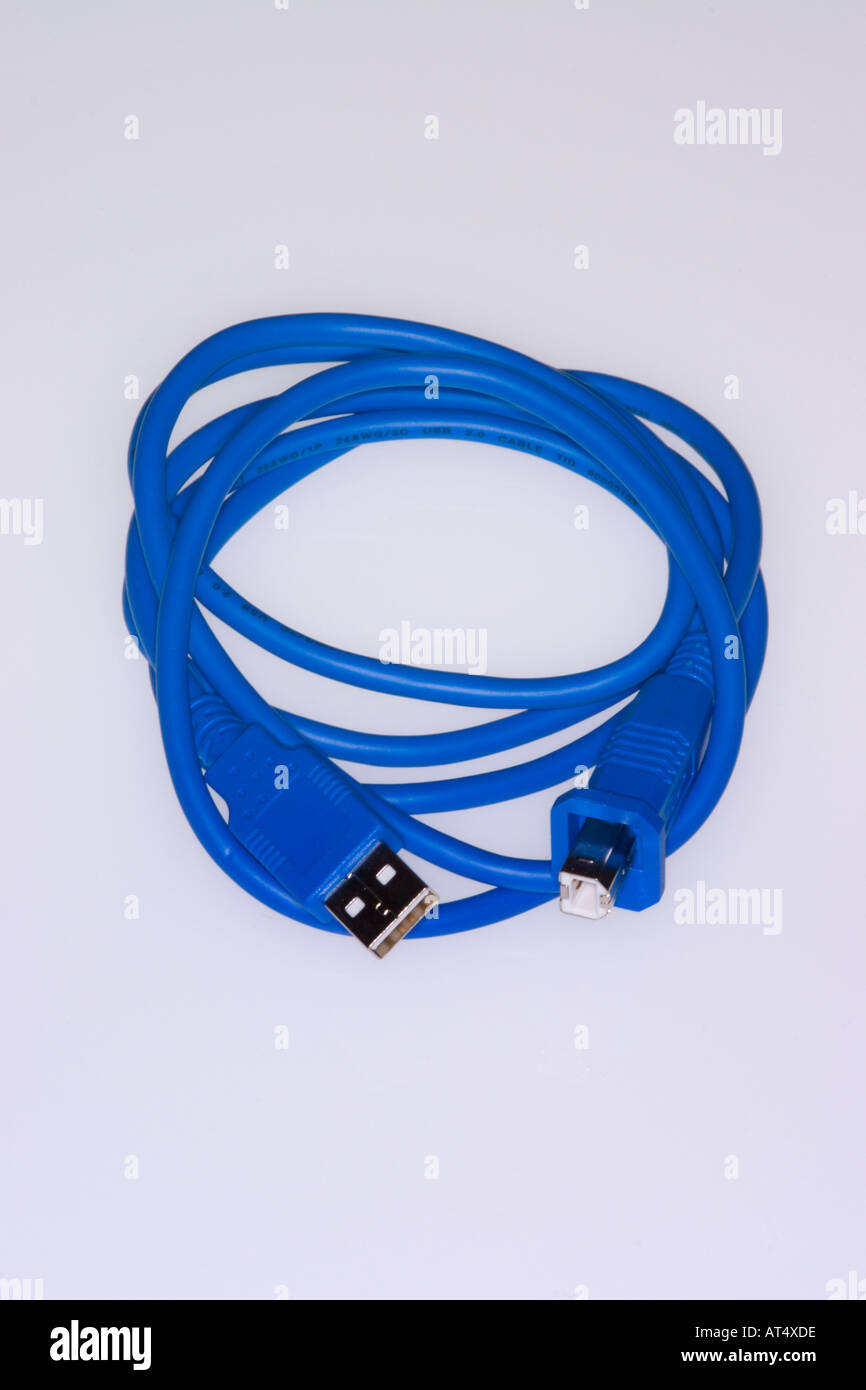 USB cable Universal Serial Bus Stock Photo - Alamy