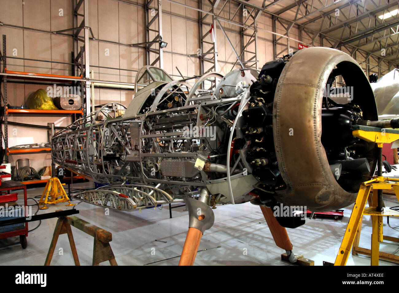 Gloster Gladiator biplane, under restoration Stock Photo - Alamy