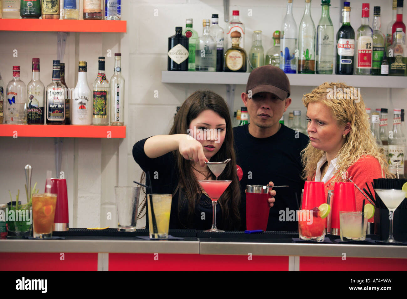 united kingdom london squeeze bar and cocktail academy Stock Photo - Alamy