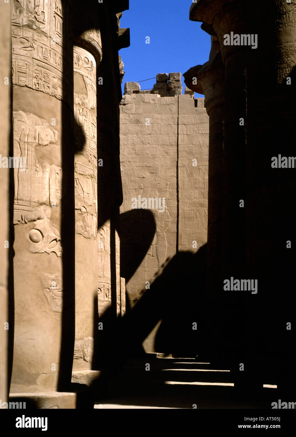 Temple of Amon in Karnak Stock Photo - Alamy