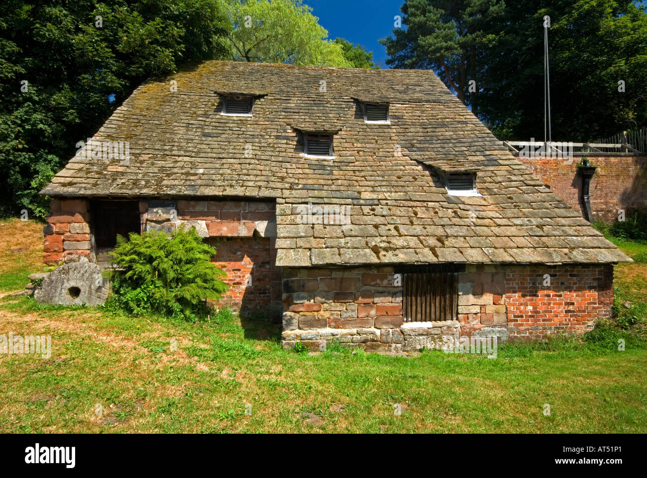 Nether Alderley Mill, Alderley Edge, Cheshire, England, UK Stock Photo ...
