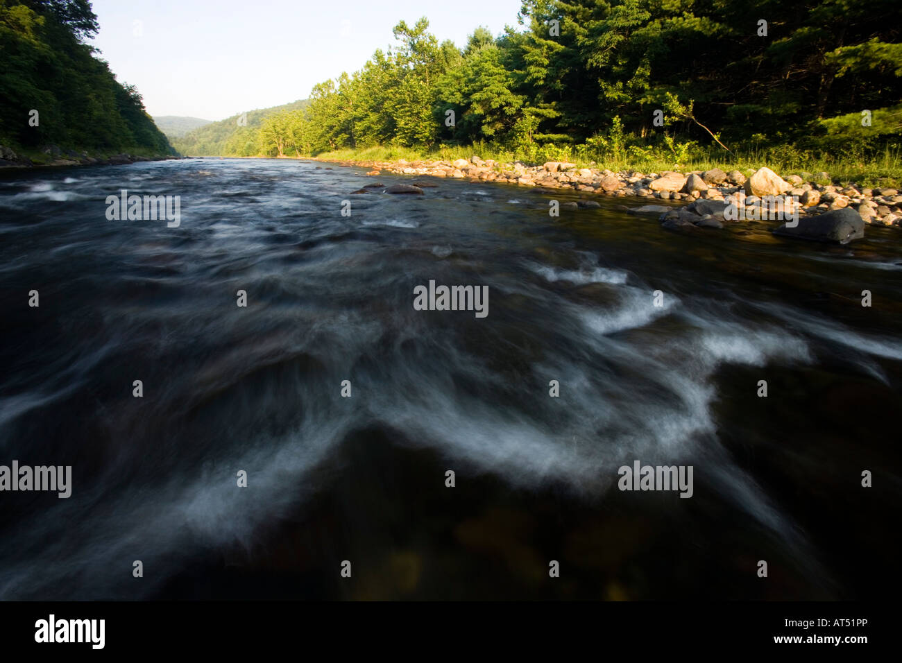 The West River in Townshend, Vermont. Connecticut River tributary Stock ...