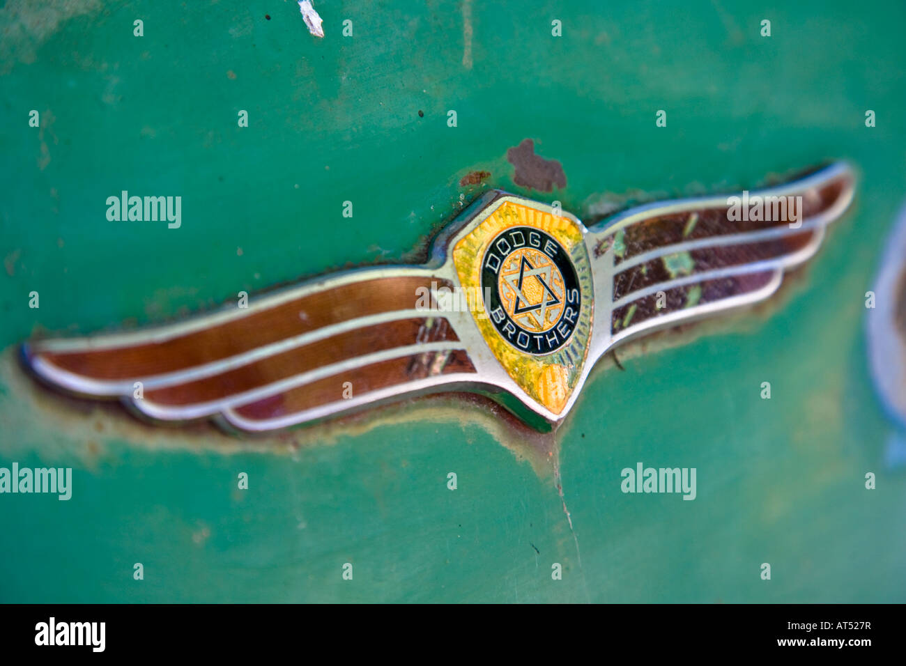 Dodge brothers symbol with the star of David Stock Photo - Alamy
