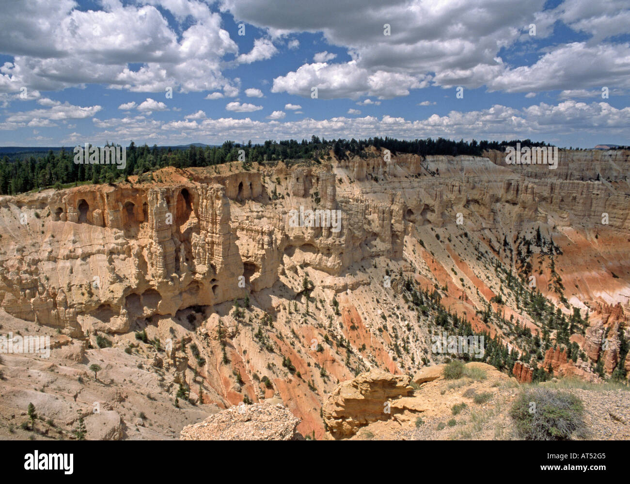 Eroded formations known as THE WINDOWS BRYCE CANYON NATIONAL PARK UTAH ...