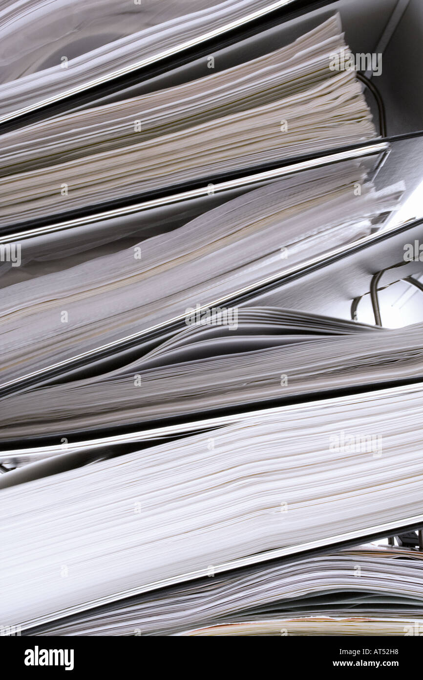 Stacked Folders Abstract Stock Photo - Alamy