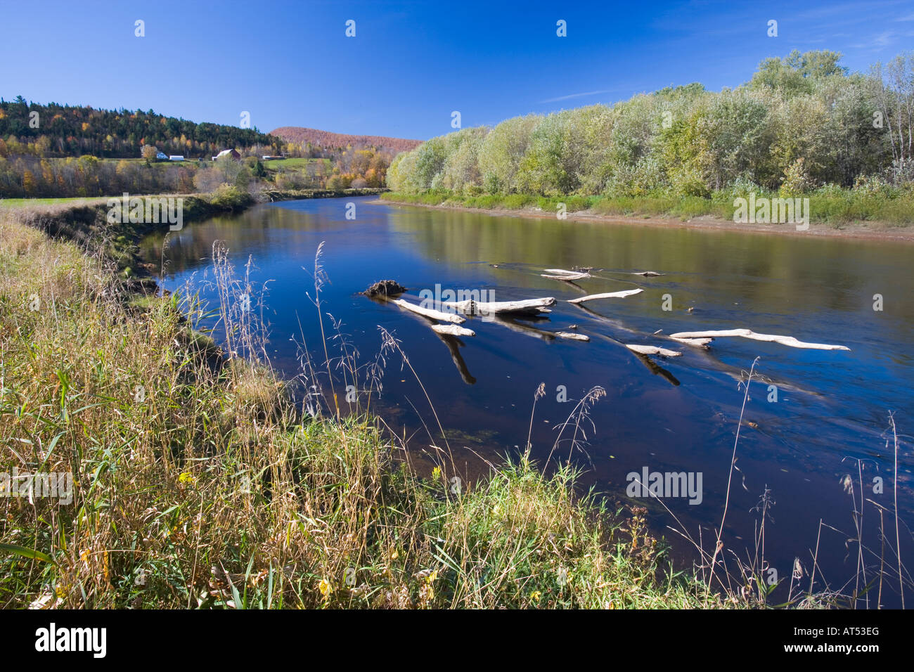 The Connecticut River in Maidstone, Vermont Stock Photo - Alamy