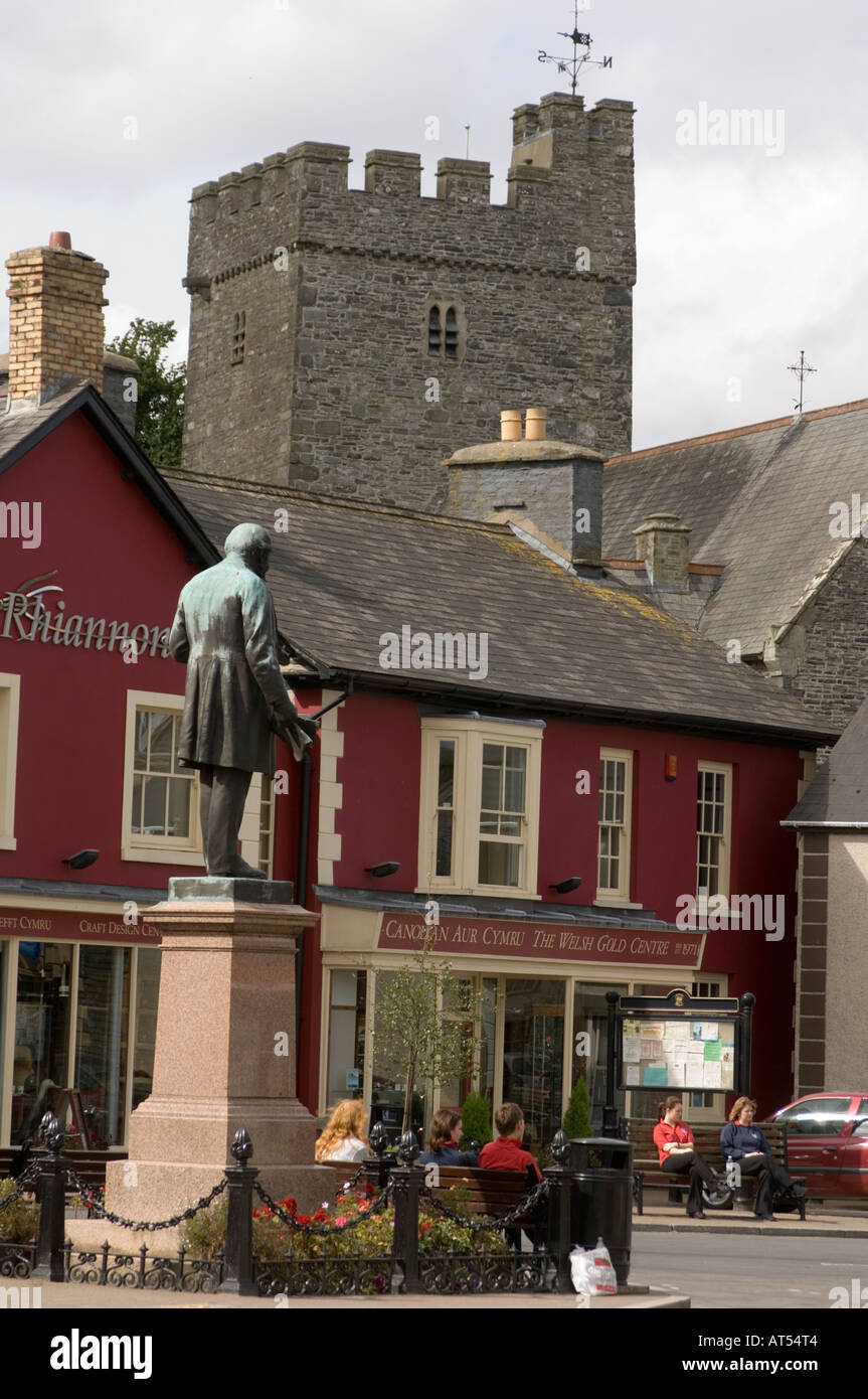Tregaron village wales church hi-res stock photography and images - Alamy
