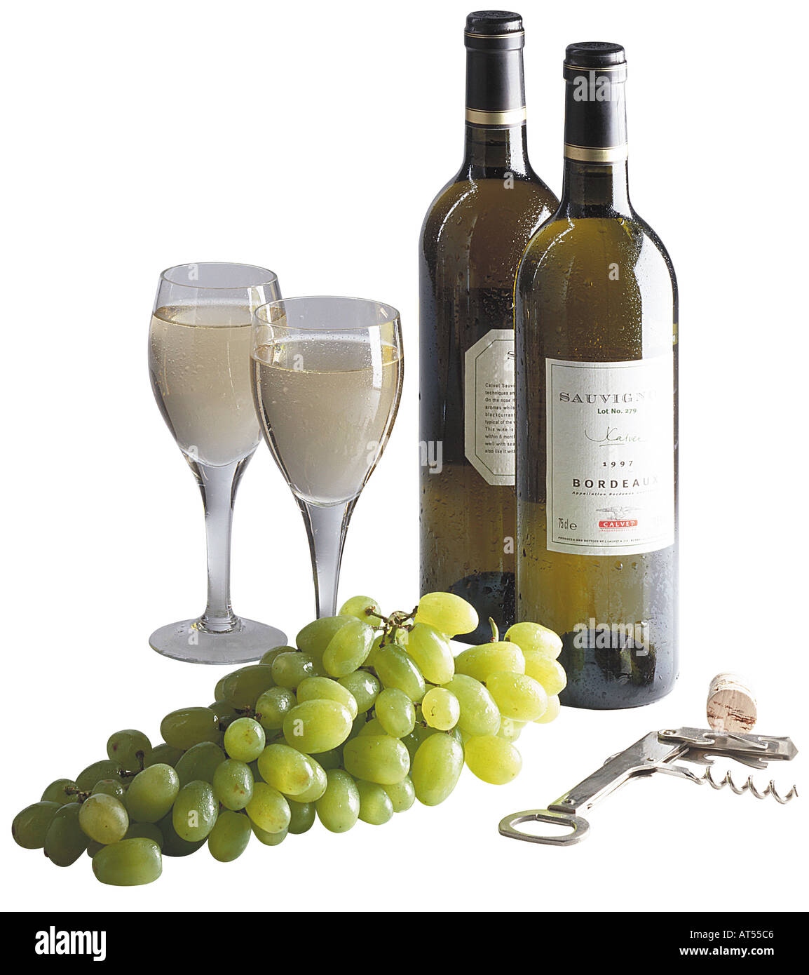 Photograph of white wine Stock Photo - Alamy