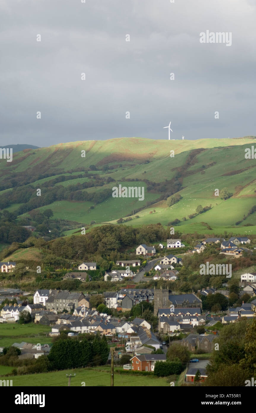 Machynlleth, a small welsh town in the Dyfi valley in rural Powys, Mid ...