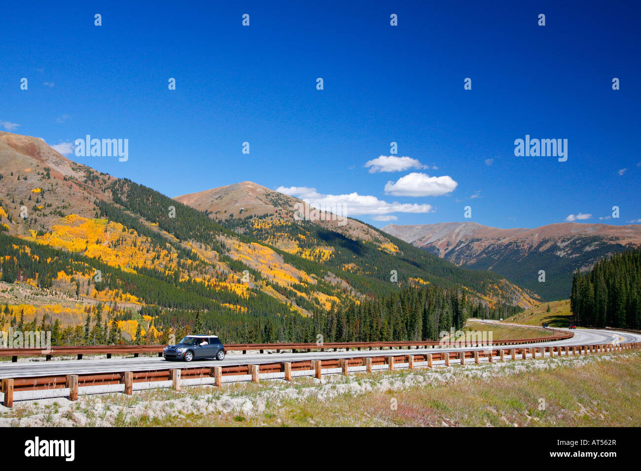 Highway 91 heading up to Fremont Pass, White River National Forest ...