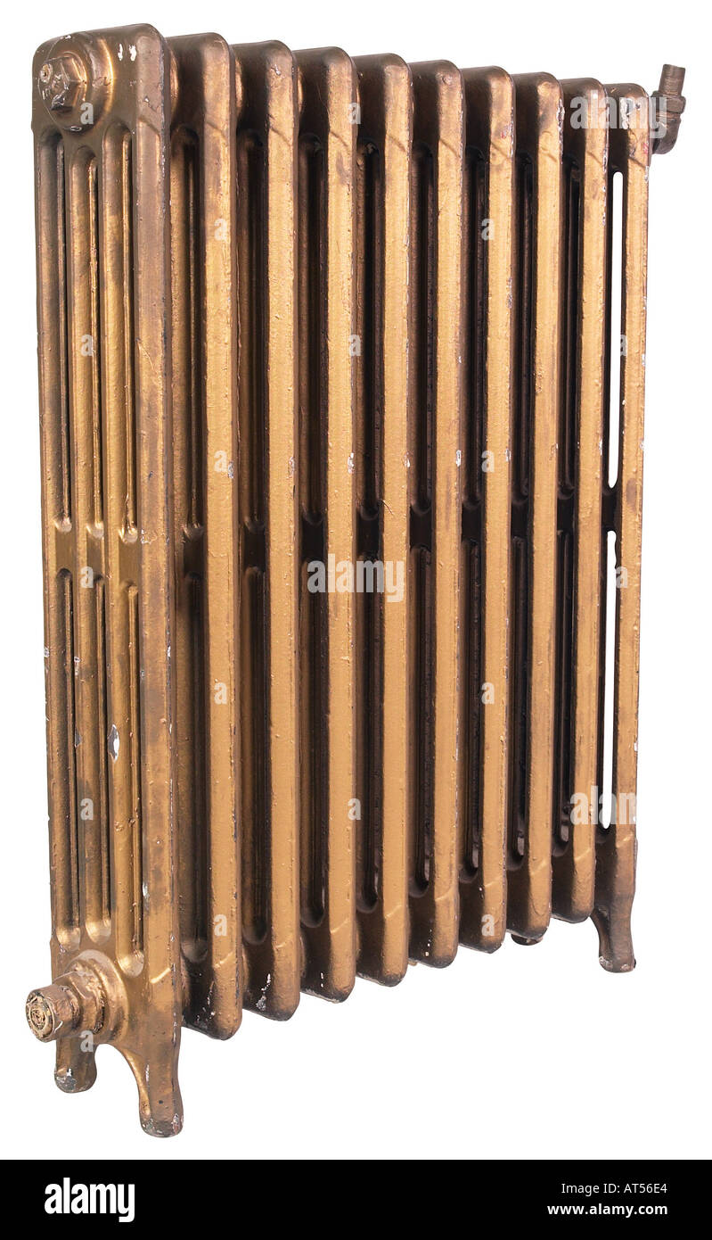 Antique house radiator Cut Out Stock Images & Pictures - Alamy