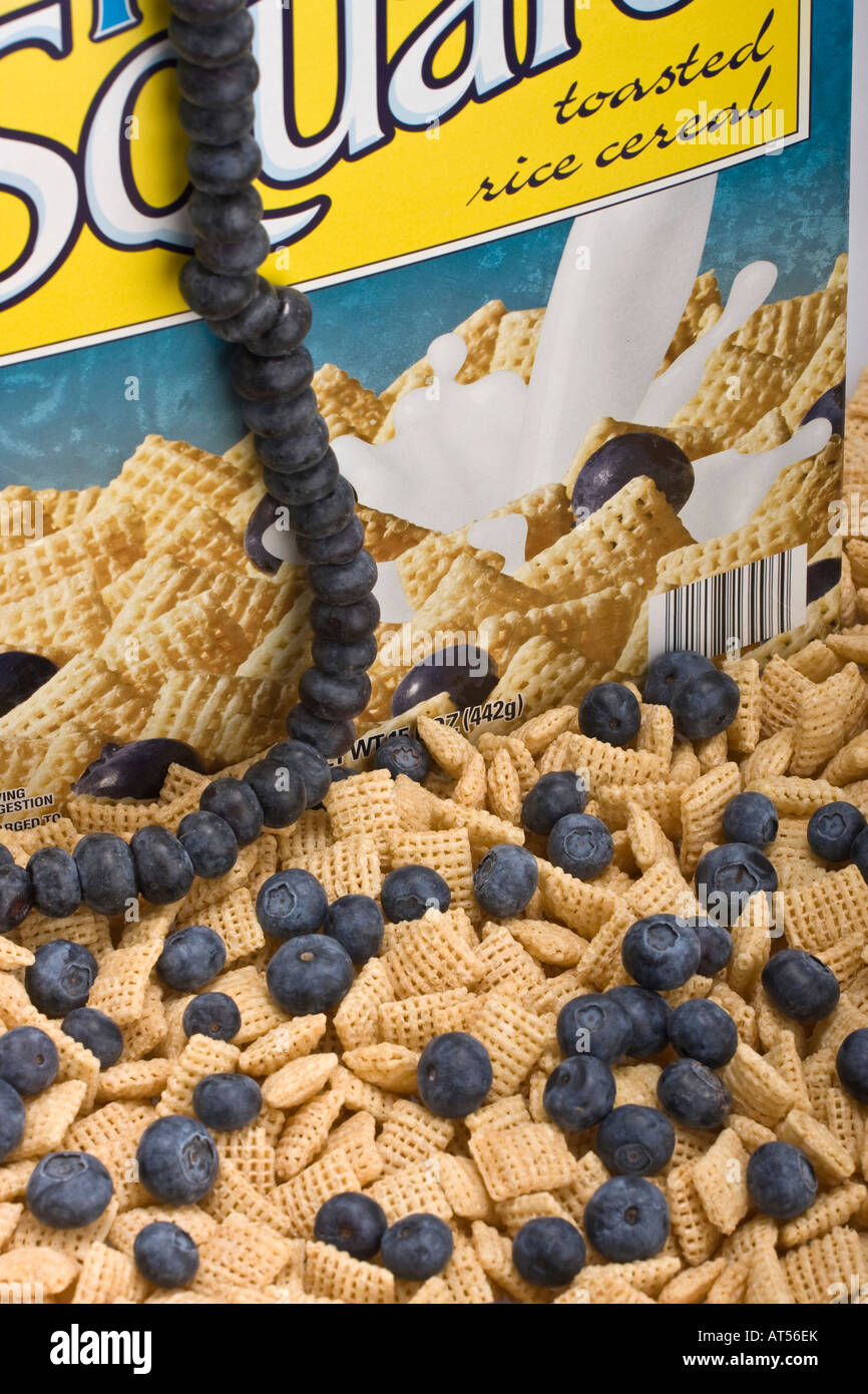 cereal breakfast healthy food American snack Stock Photo - Alamy