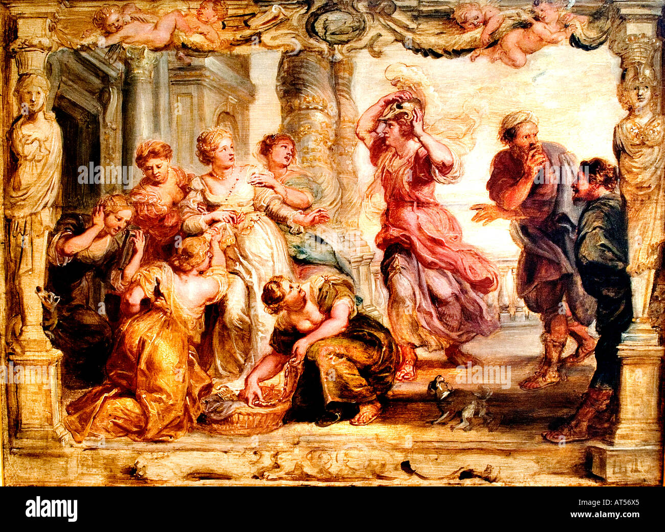 The Daughters of Lycomedes Peter Paul Rubens 1577-1640 Flemish Belgian ...