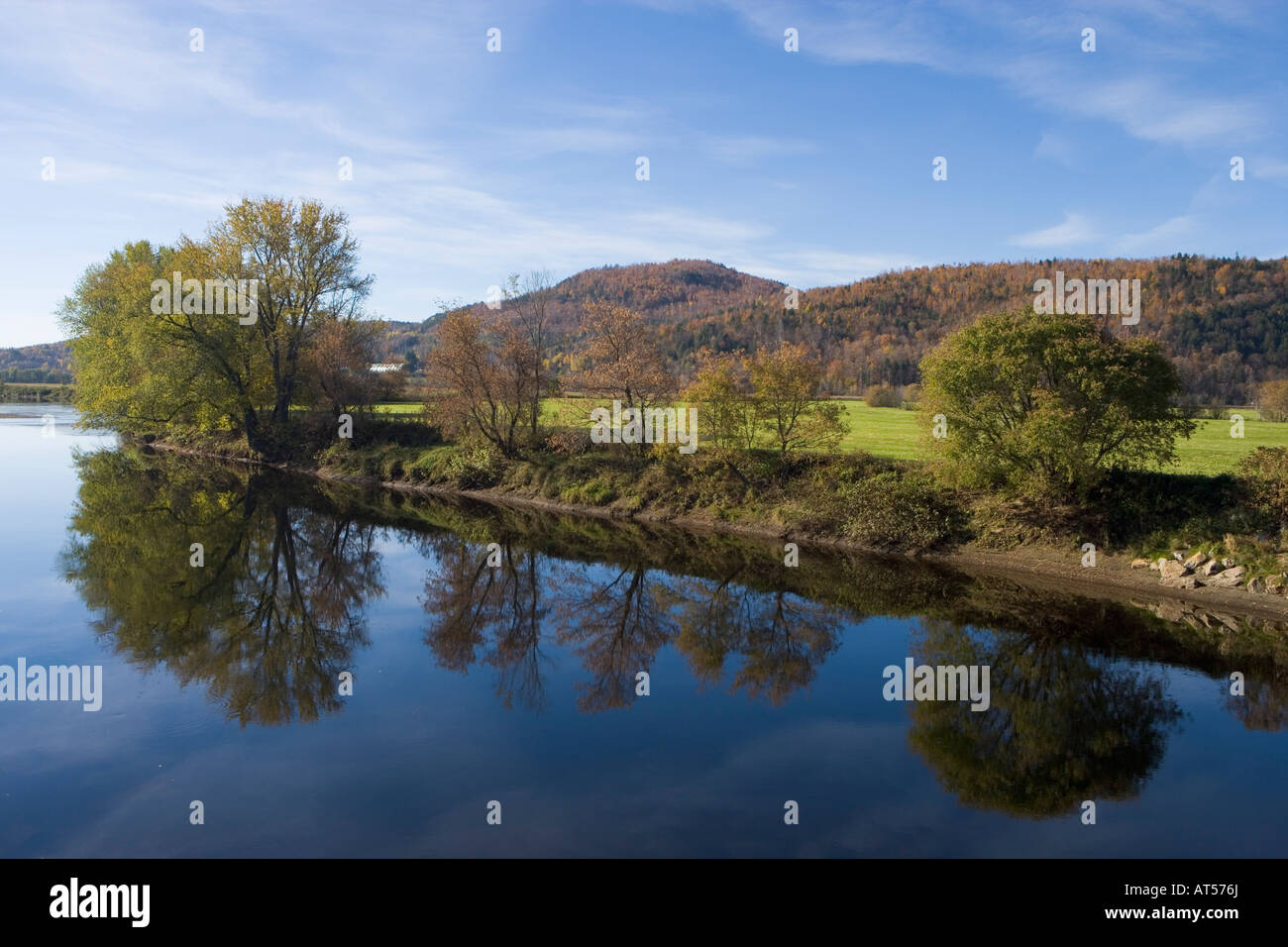 The Connecticut River in Maidstone, Vermont Stock Photo - Alamy