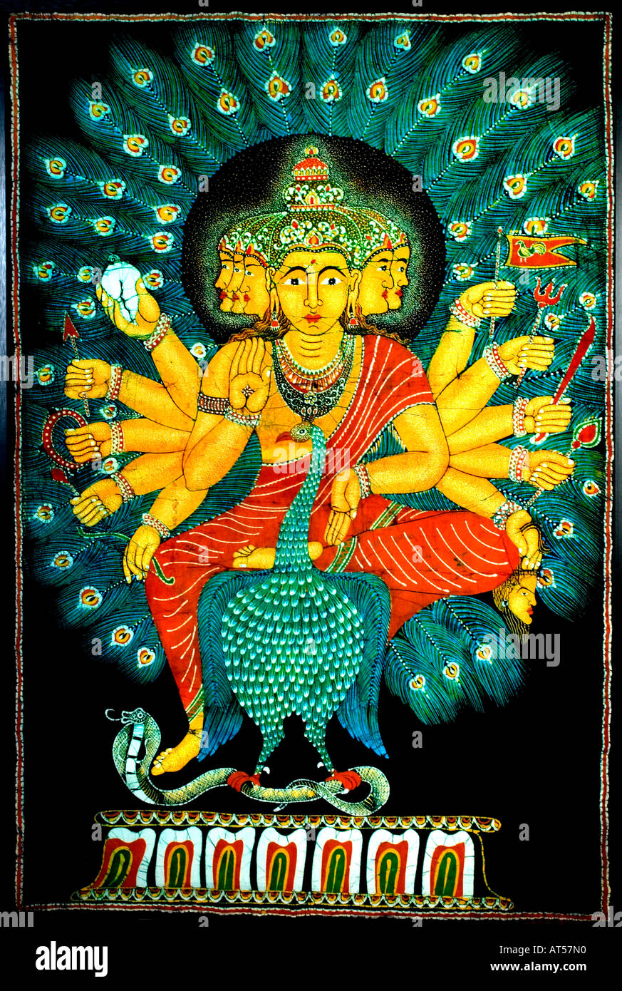 Batik Batic Ceylon Sri Lanka Hindu Hinduism Stock Photo - Alamy