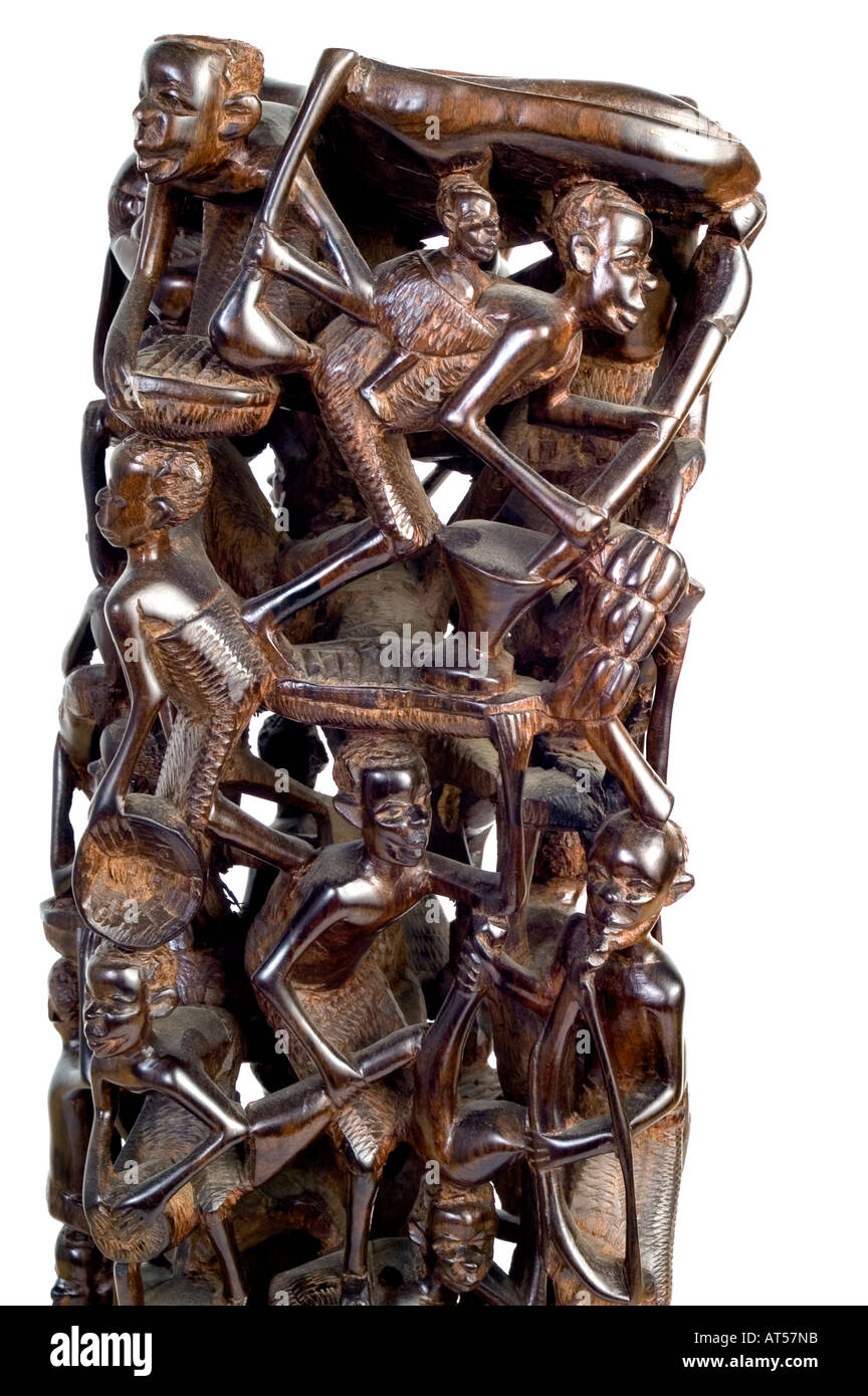 Makonde african woodcut southeast Tanzania and northern Mozambique ...