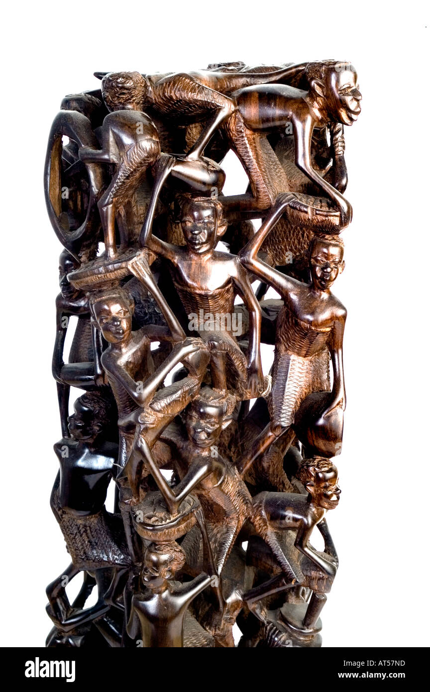 Makonde african woodcut southeast Tanzania and northern Mozambique ...