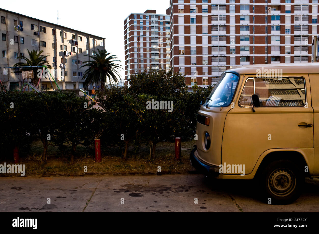 an old Volkswagen Combi parked in the streets of Montevideo Uruguay Old ...