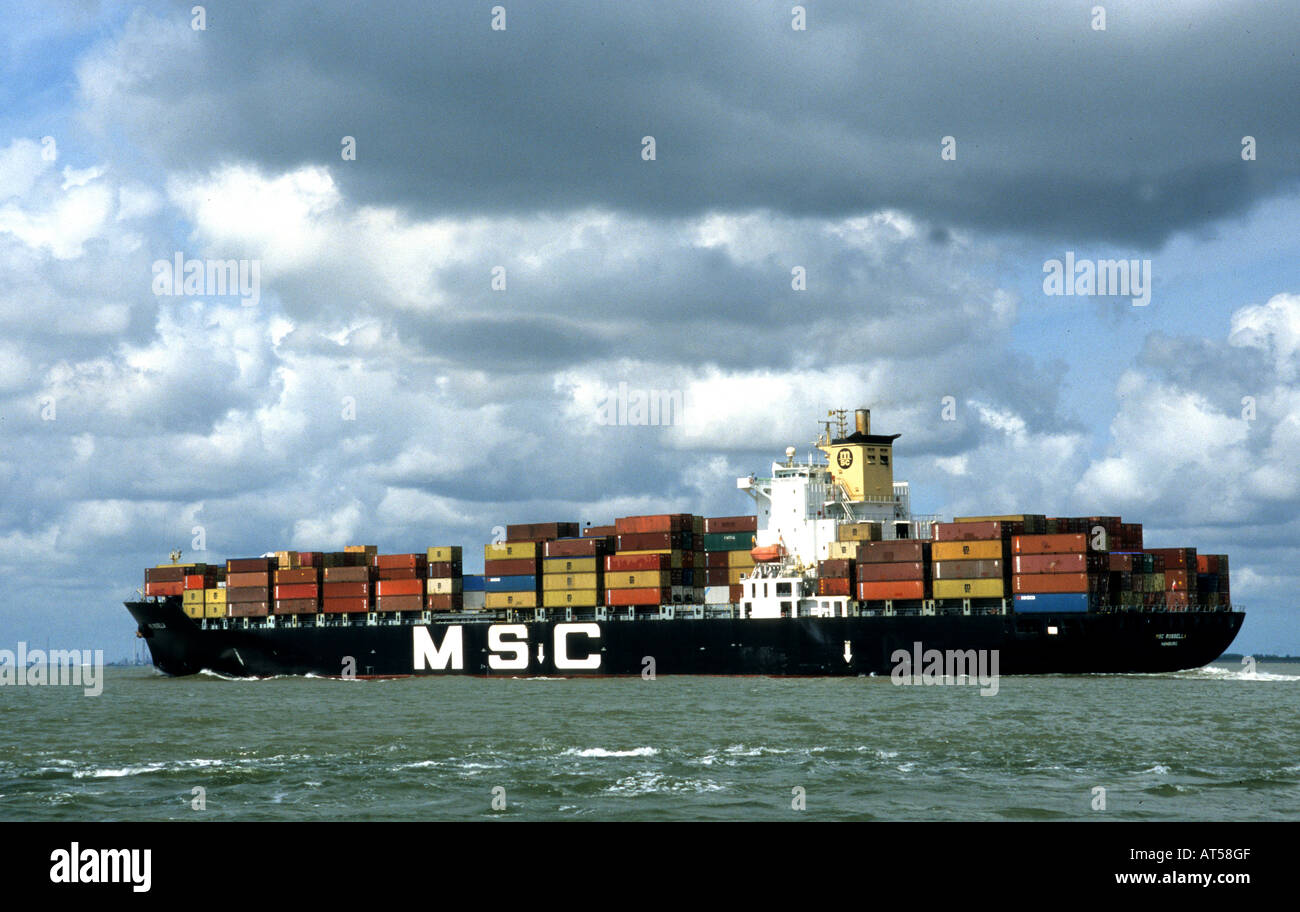 Rotterdam netherlands containers boat hi-res stock photography and ...