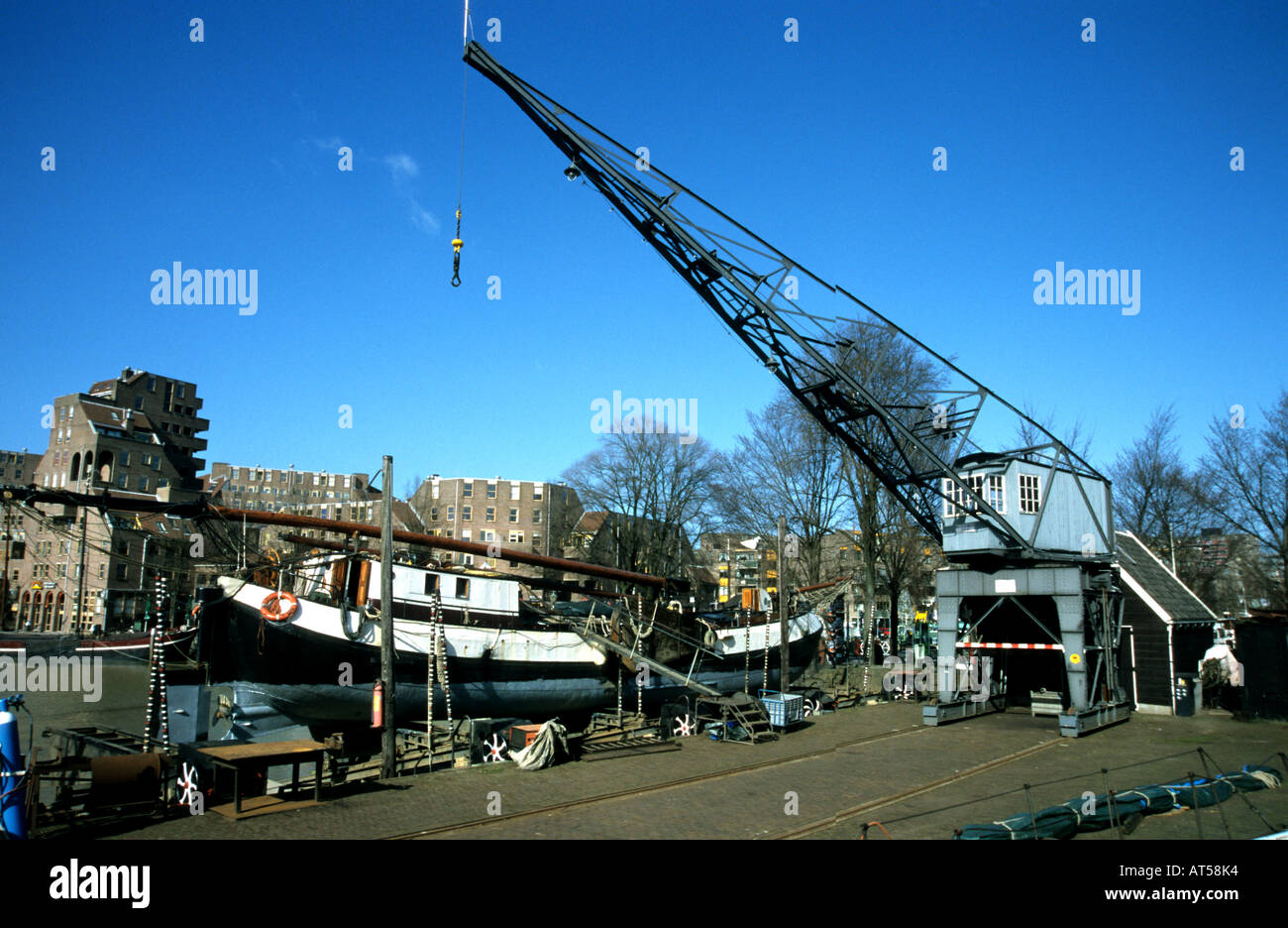 Rotterdam Netherlands Holland old harbour port Stock Photo - Alamy