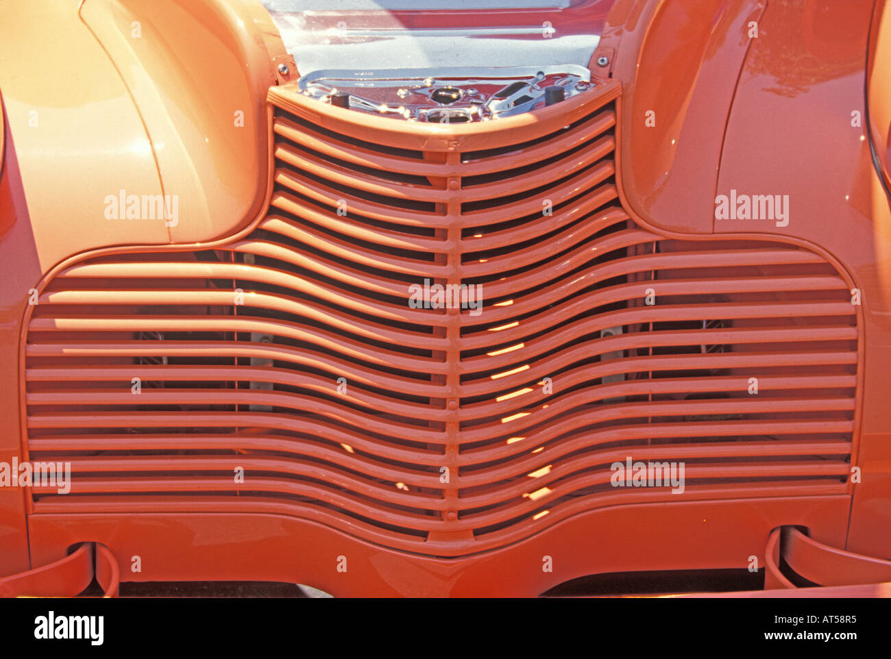 Hot Rod radiator grill Stock Photo - Alamy