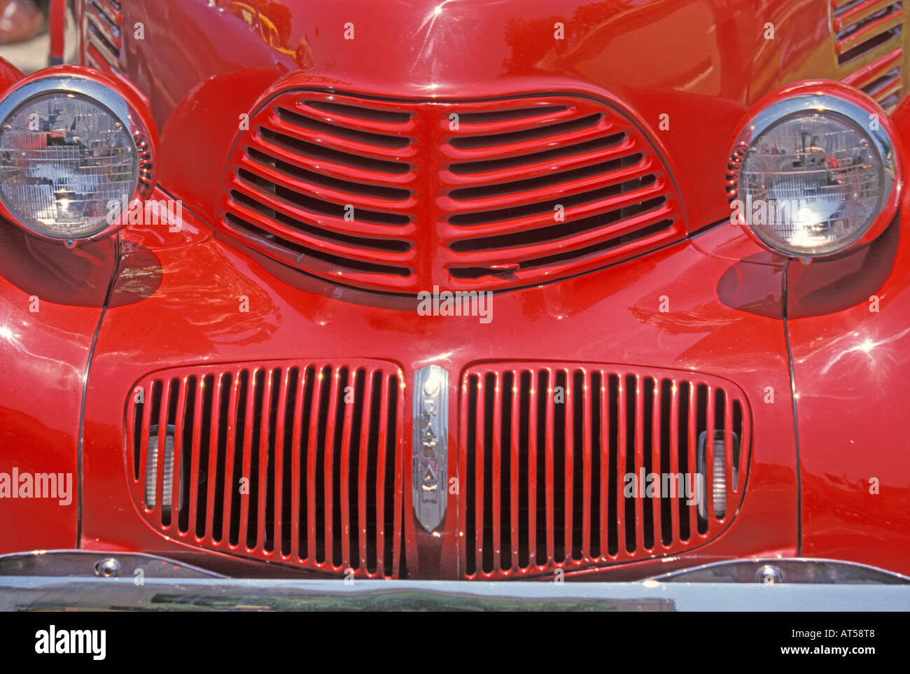 Hot Rod radiator grill Stock Photo - Alamy