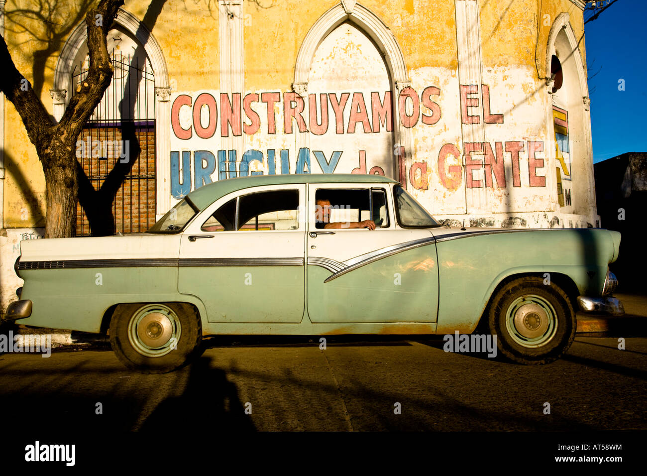 Old and rare cars are abundant in Uruguay Stock Photo - Alamy
