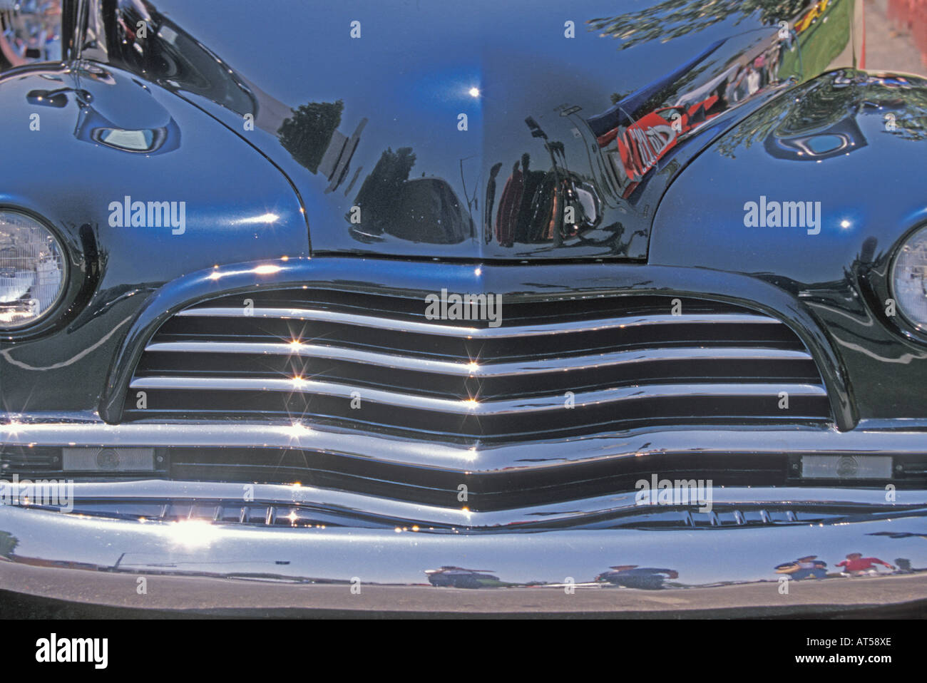 Hot Rod radiator grill Stock Photo - Alamy