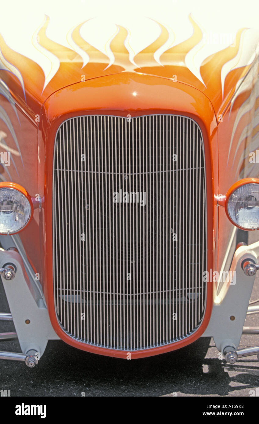 Hot Rod radiator grill Stock Photo - Alamy