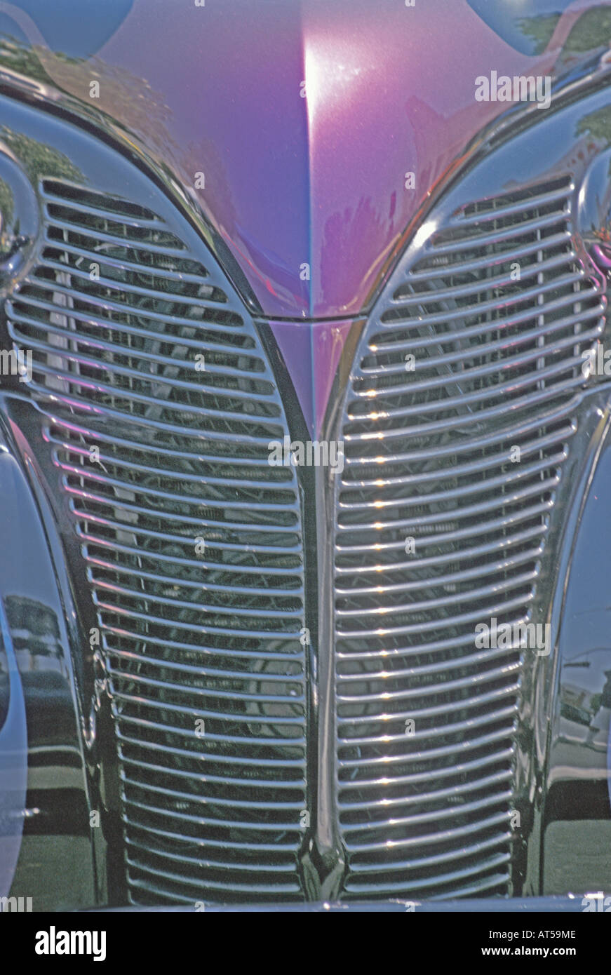Hot Rod radiator grill Stock Photo - Alamy