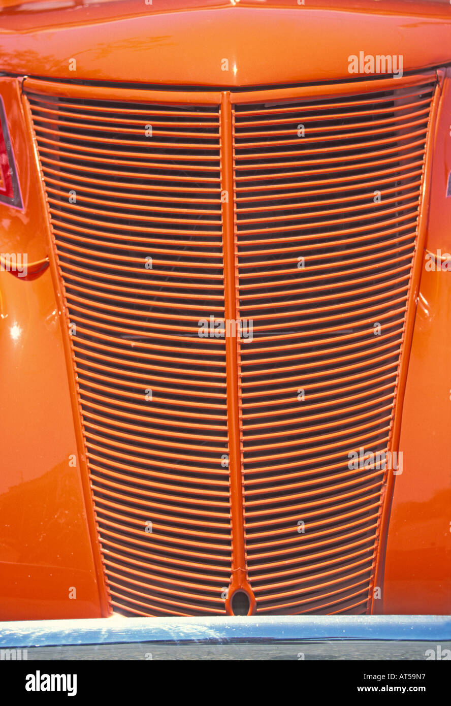Hot Rod radiator grill Stock Photo - Alamy