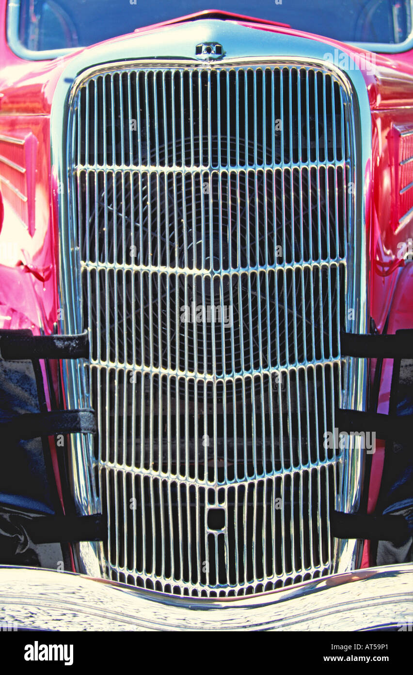 Hot Rod radiator grill Stock Photo - Alamy