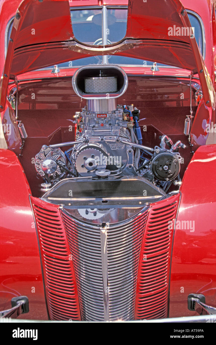 Hot Rod radiator grill Stock Photo - Alamy