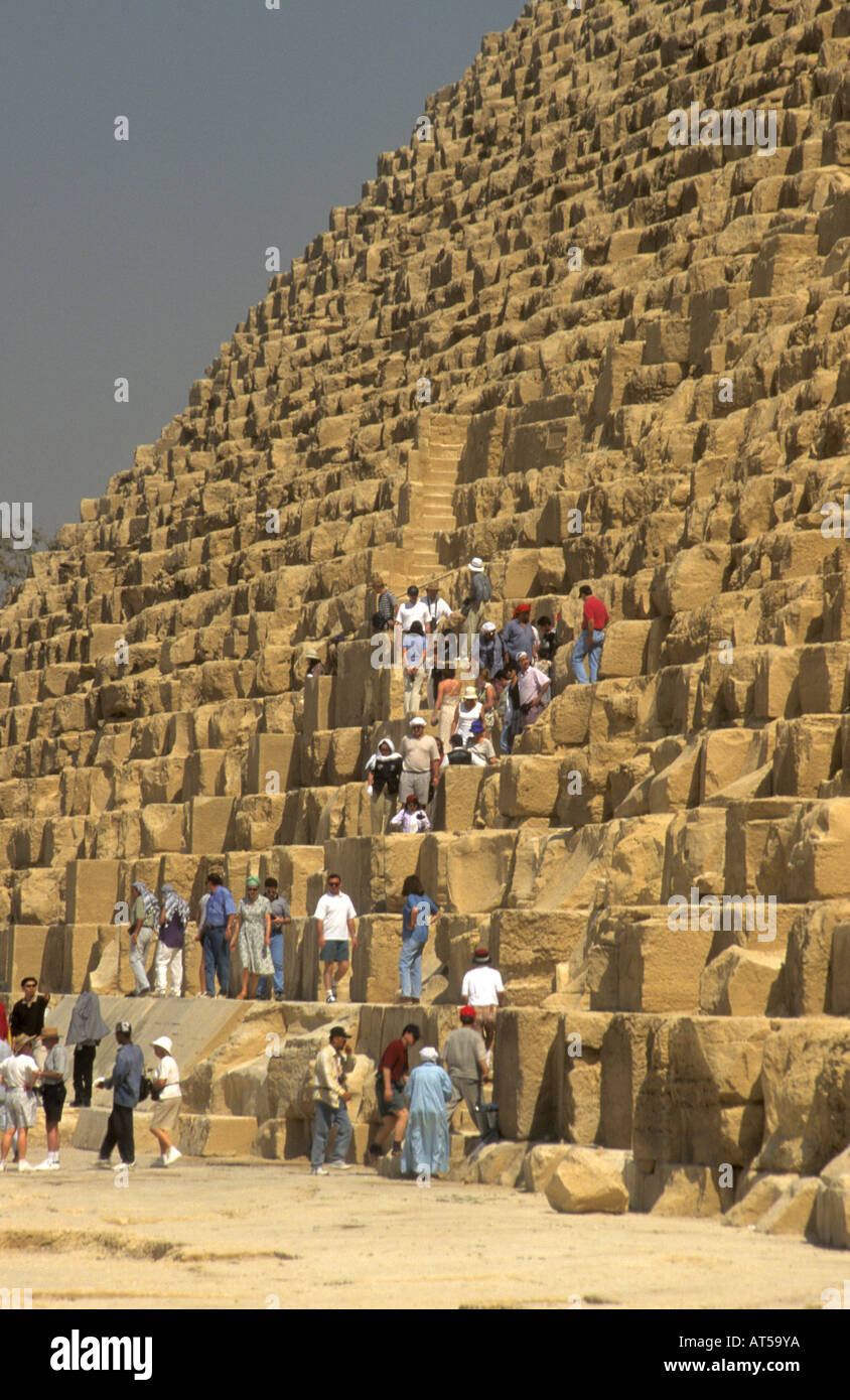 the entrance of the Great Pyramid at Giza Cairo Egypt Stock Photo - Alamy