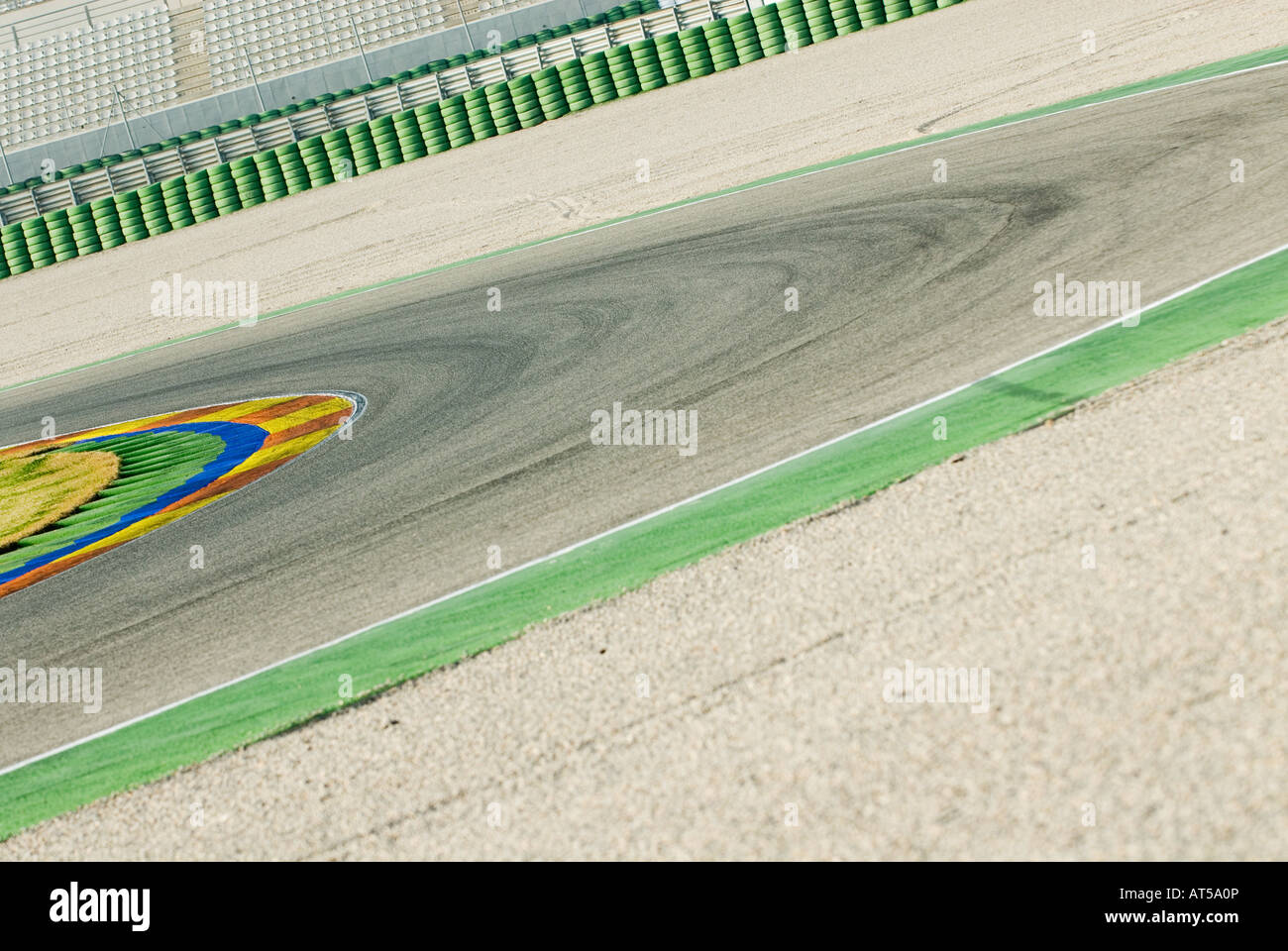 curve in racetrack Stock Photo - Alamy