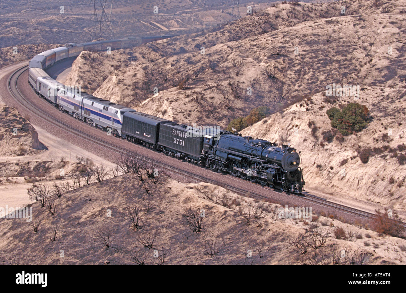 Steam engine type 4 8 4 Stock Photo - Alamy
