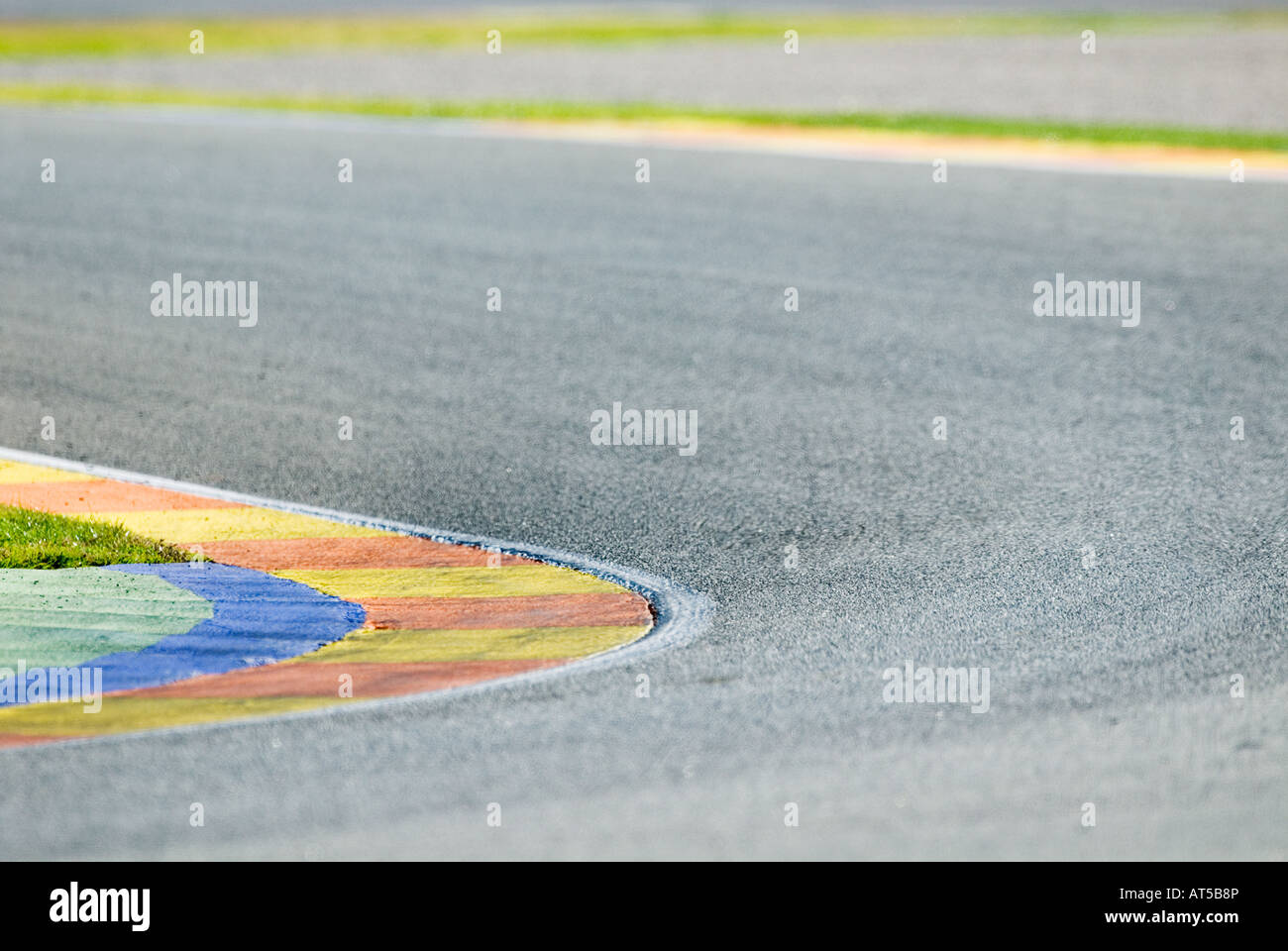 curve in racetrack Stock Photo - Alamy