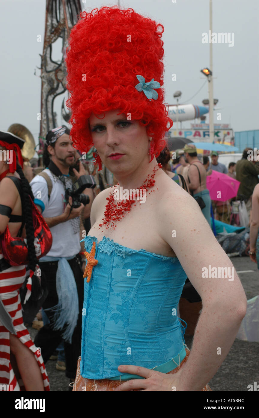 Mermaid Parade in Coney Island, Brooklyn, New York Stock Photo - Alamy